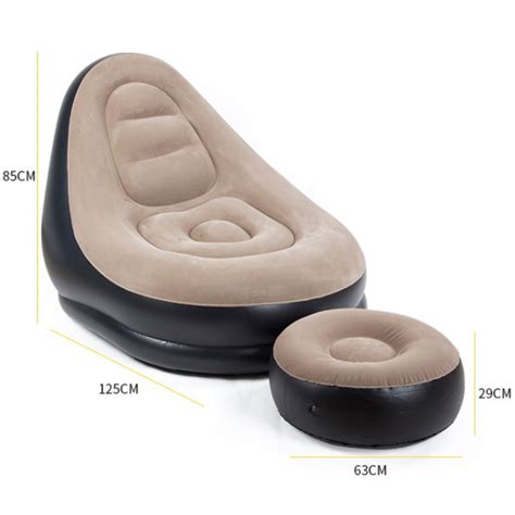 ᐉ Надувное кресло с пуфиком Air Sofa • Купить в Киеве, Украине • Лучшая ...