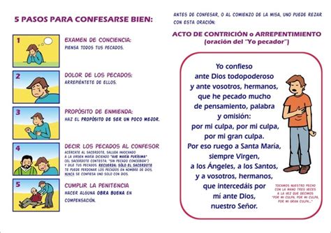 Pasos Para Una Buena Confesion National Shrine Of Our Lady Of Guadalupe Sacramento CA