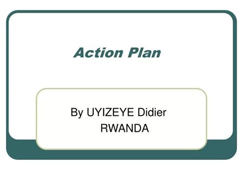 PPT Action Plan PowerPoint Presentation Free Download ID 4693036