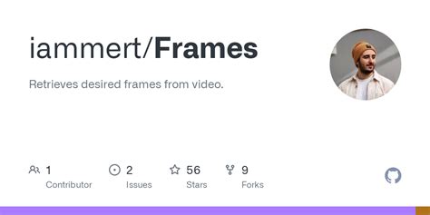 GitHub Iammert Frames Retrieves Desired Frames From Video