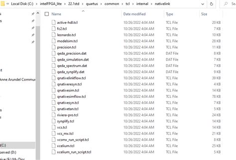error while trying to run questa simulator intel community