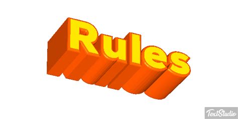 Rules Word Animated Logo Designs