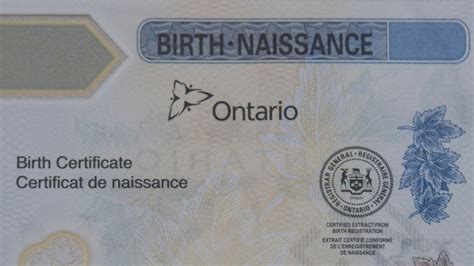 Ontario Birth Certificate Replacement Printable Application Printable