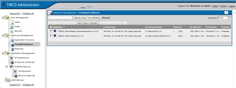Mule Esb Tutorials Tibco Admin Portal And Deploying Tibco Bw
