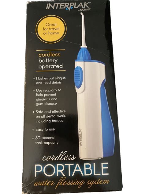 Interplak By Conair Wj4 Interplak Cordless Portable Water Flossing System On Ebid United States