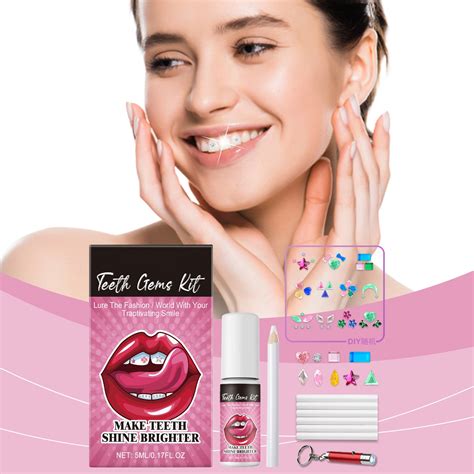 Tooth Kitteeth Jewelry Kit With Glue And Lighttooth Kit For Teethdiy