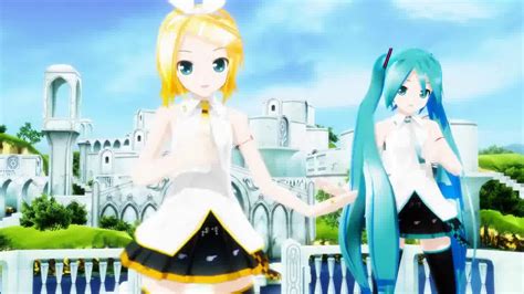 Mmd Hatsune Mikurin E Teto Lat Hd Youtube
