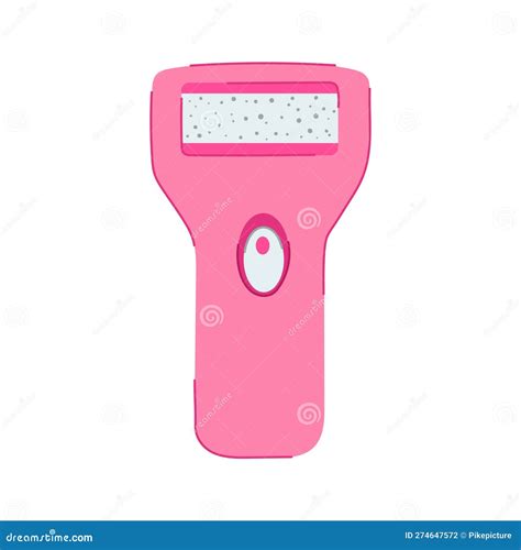 Female Callus Remover Cartoon Vector Illustration Stock Vector