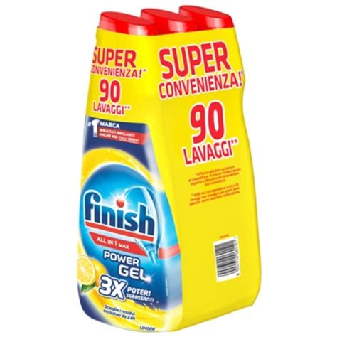 FINISH GEL ALL IN 1-ΥΓΡΟ ΠΛΥΝΤΗΡΙΟΥ ΠΙΑΤΩΝ 3x600ml – (BRILLANTEZZA ...
