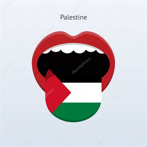 Palestine Language Abstract Human Tongue Stock Vector By ©tkacchuk