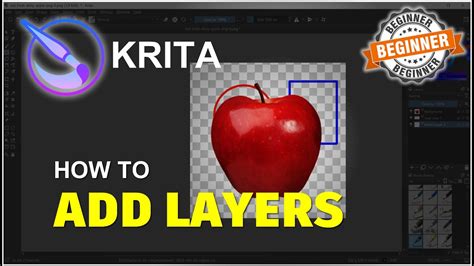 Krita How To Add Layers Tutorial Youtube