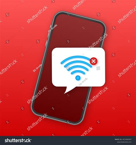 No Internet Connection Found On Smartphone Stock Vector Royalty Free