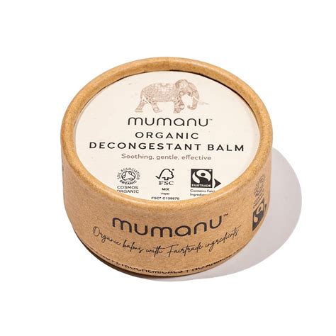 Buy Mumanu Decongestant Balm With Fairtrade Ingredients 20g Sinus