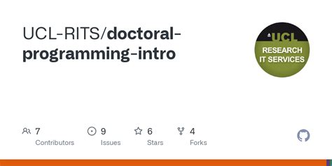 Github Ucl Rits Doctoral Programming Intro