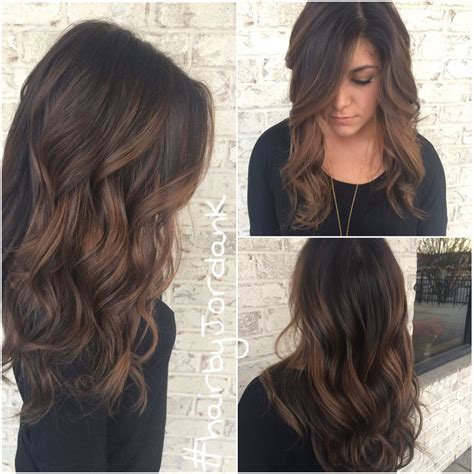 Dark Chocolate Balayage Brunette Balayage Hairpainting