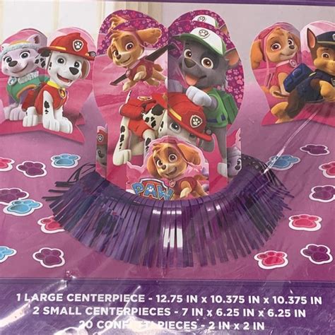 Nickelodeon Party Supplies Paw Patrol Table Decorating Kit Birthday