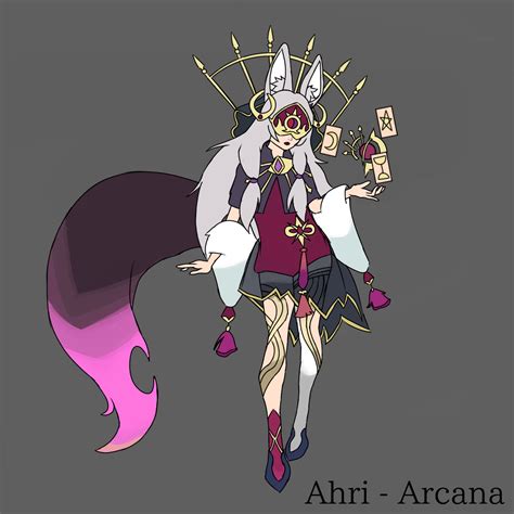 I Did The Leak Of The Arcana Ahri Skin But With More Vivid Colors And More Detailed I Hope You