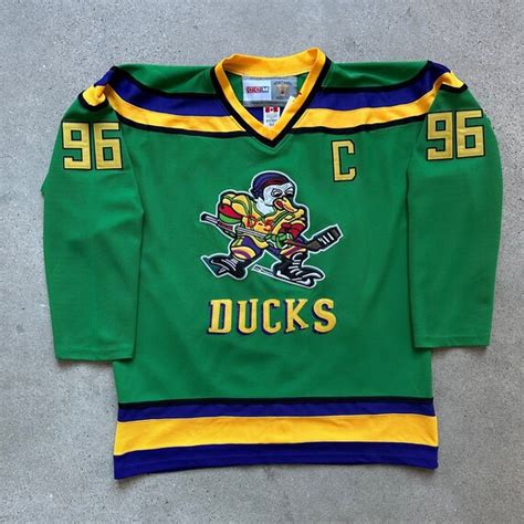 Vintage Ccm The Mighty Ducks Charlie Conway Movie Aut Gem