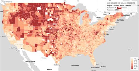 Interactive Map Licensed Gun Sellers