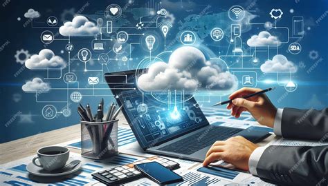 Premium Photo Photo Realistic As Cloud Computing And Remote Work