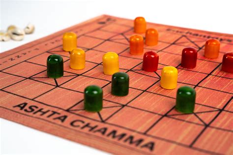 Buy Ashta Chamma Ludoclassic Indian Strategy Raw Silk Game Online On