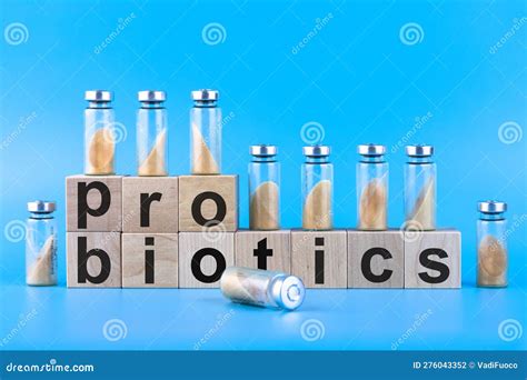 Vials Ampoules With Dry Probiotic Bifidobacteria With Probiotic