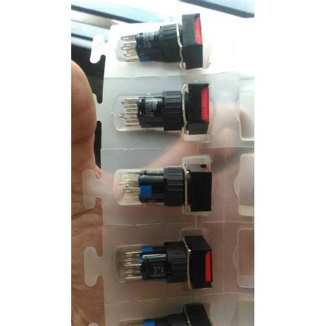 Jual PUSH BUTTON LAMPU LOCK 16MM MODEL KOTAK Jakarta Barat Putra Mandiri Supply Tokopedia