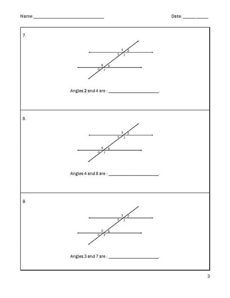 Classify Pairs Of Angles Complementary Supplementary Vertical