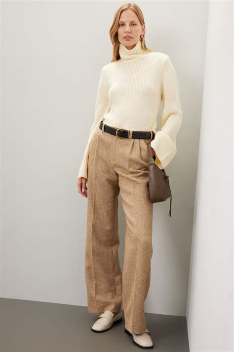 Cream Turtleneck Sweater By Marina Moscone X Rtr Rent The Runway