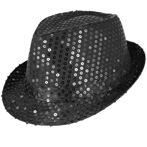 Klobouk černý Flitrový Mojepartycz
