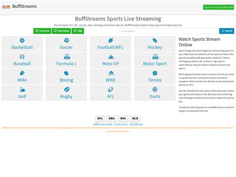 Buffstreams Sx