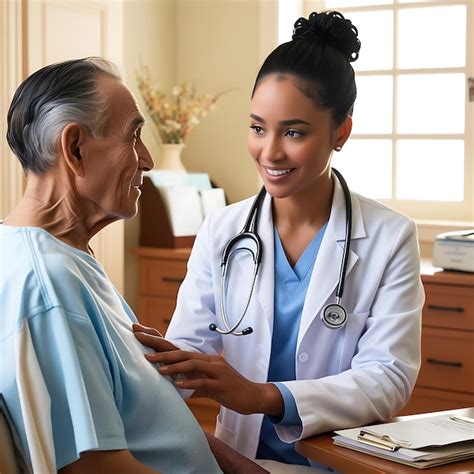 Patient Visiting Medical Practitioner Woman For Heart Work Checkup Premium Ai Generated Image
