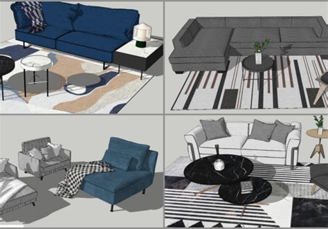 Sofa Sketchup File Free Download 3d9x Com Thư Viện Sketchup Tổng Hợp