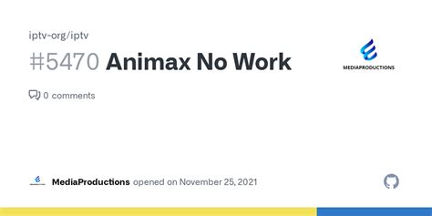 Animax No Work · Issue 5470 · Iptv Orgiptv · Github