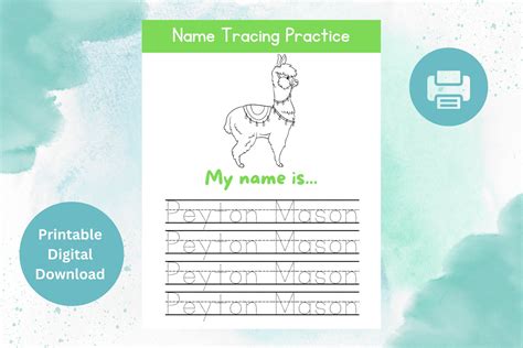 Name Tracing Custom Worksheet Personalized First And Last Name