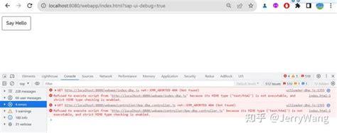 关于 Sap Ui5 学习教程示例代码里 Chrome 开发者工具 Console 面板里一些错误消息的说明试读版 知乎