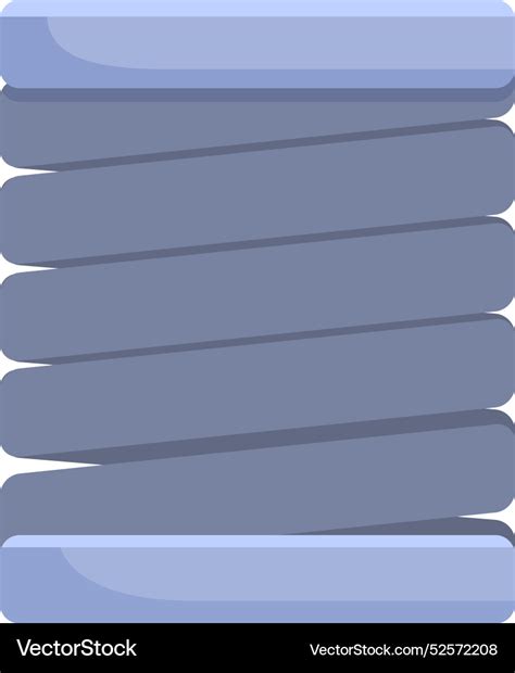 Elastic Metal Spring Coil Expanding Compressing Vector Image