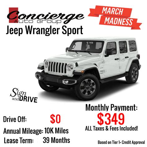 How Much Is A Jeep Wrangler A Month
