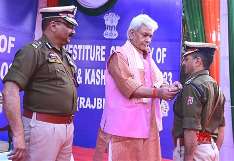 Jammu Lt Governor Of Jammu And Kashmir Manoj Sinha Presents Awards