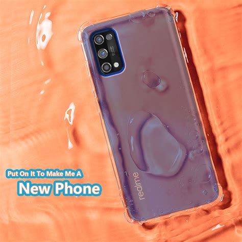 For Realme Pro G Rmx Flexible Soft Rubber Crystal Clear Slim Protective Jelly Cover With