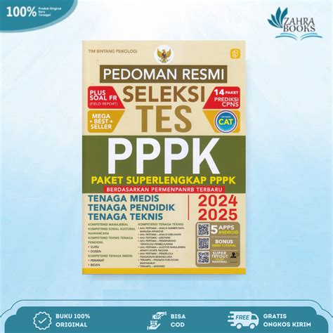 Jual Buku Pedoman Resmi Seleksi Tes Pppk 20242025 Bukit Shopee