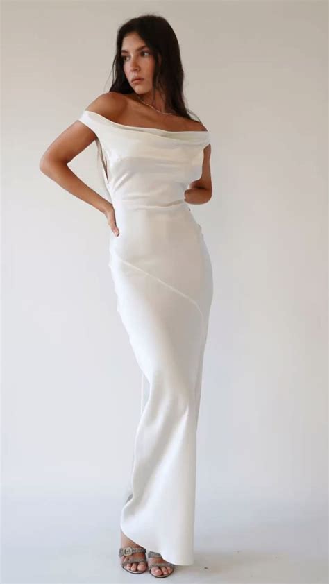Mirror Palais Plunging Cowl Dress Hochzeit Kleidung Kleidung Hochzeit