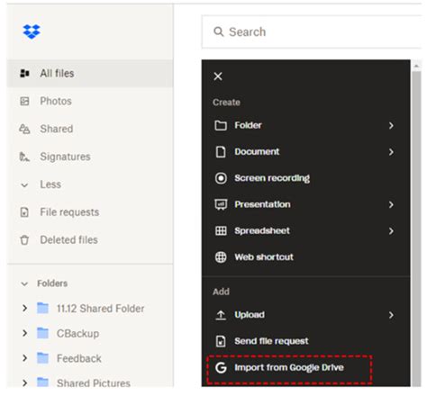 How To Transfer Files From Google Drive To Dropbox Free Ways