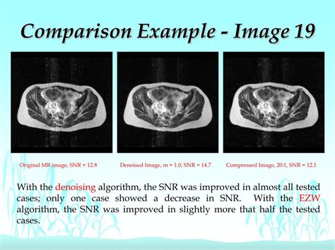 ppt the denoising utility of wavelet compression algorithms in