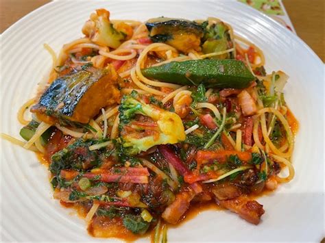 ココスの1日分の野菜を摂れるパスタ メガネ先生の日記（青森グルメ）