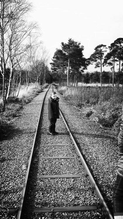 Looking Back On The Track Track Railroad Tracks Train