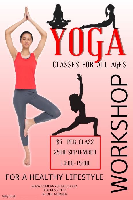 Yoga Classes Leaflet Template Postermywall