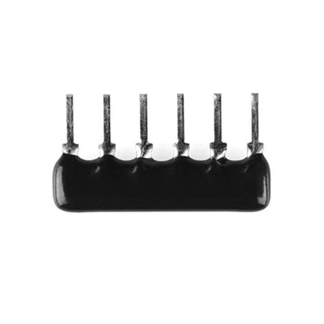 10k Ohm 6 Pin Resistor Network Sip Pack Of 5 Roboticsdna