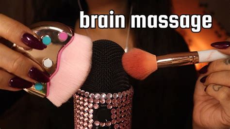 ASMR Deep brain massage and mic brushing ☁️ | No talking - YouTube