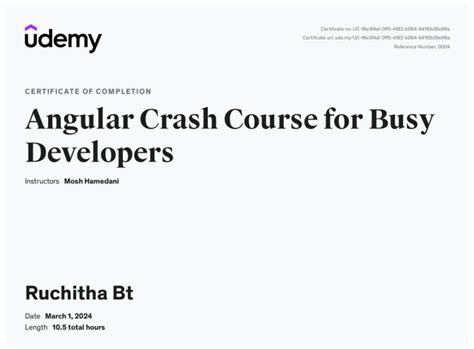 Ruchitha Bt On Linkedin Angular Webdevelopment Continuouslearning Udemy
